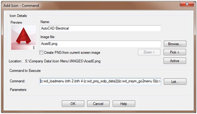 AutoCAD® Electrical: Custom Company & User Icon Menus