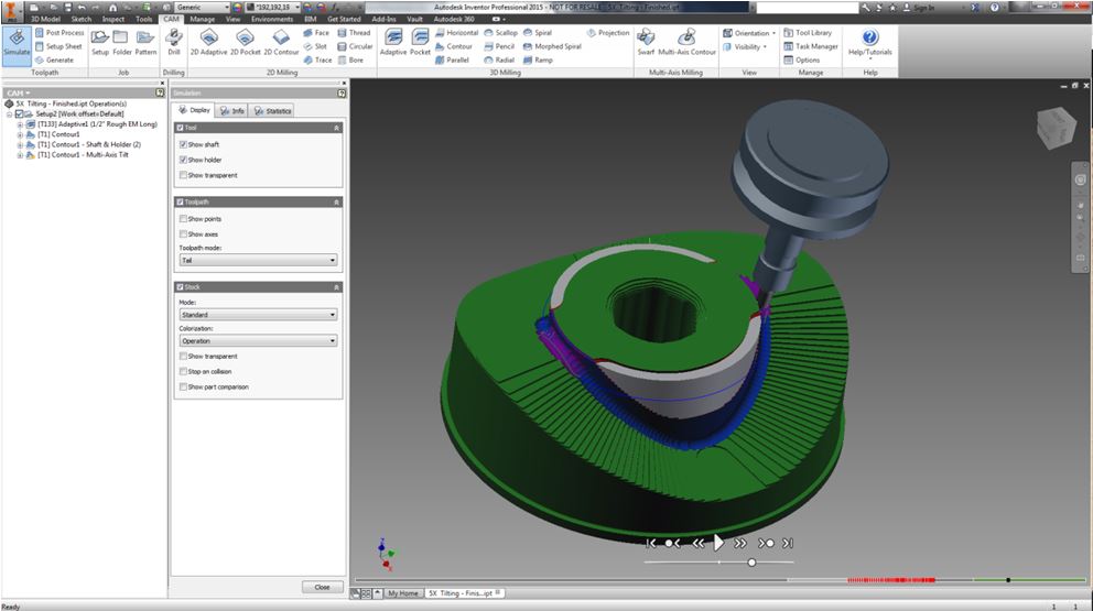 Autodesk Adds 5-Axis Functionality to Inventor® HSM