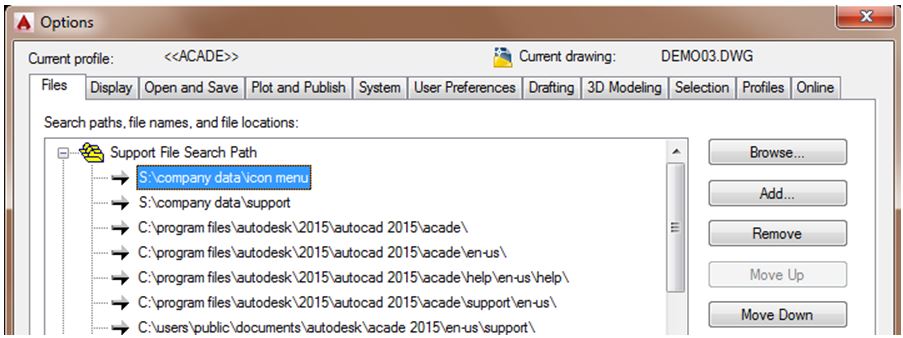 AutoCAD® Electrical: Custom Company & User Icon Menus