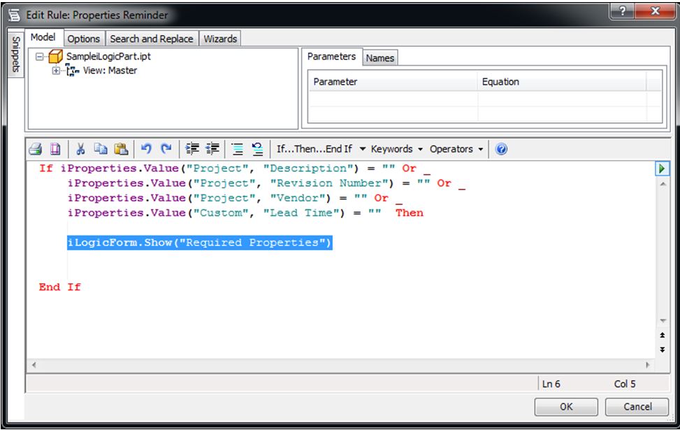 Manage Stock Size Data and Other Downstream Information with iLogic