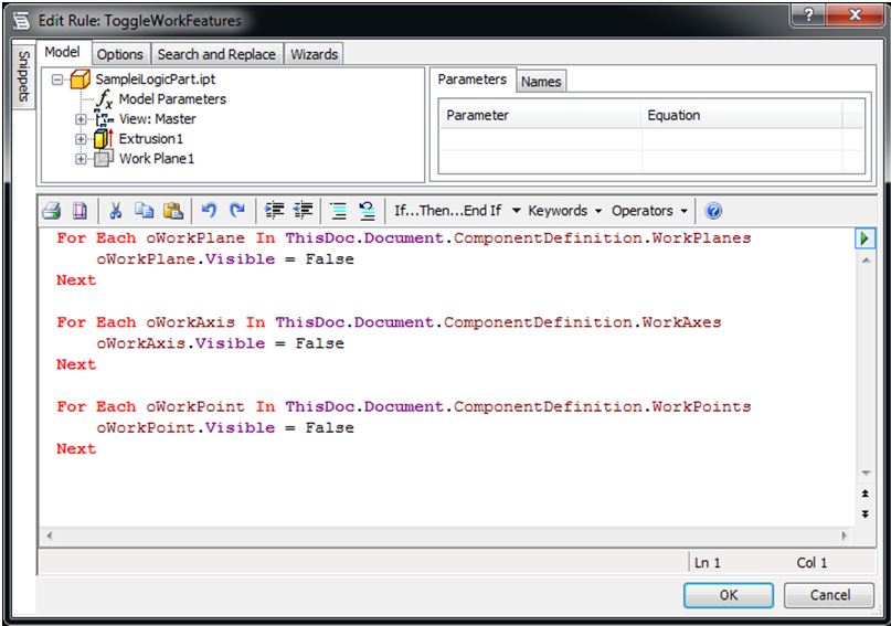 Manage Stock Size Data and Other Downstream Information with iLogic