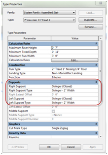 Creating a “C“ Channel Stair for Revit® Architecture 2014 and up