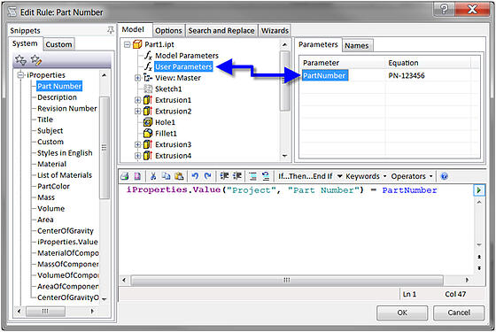 Linking A User Parameter Via Ilogic