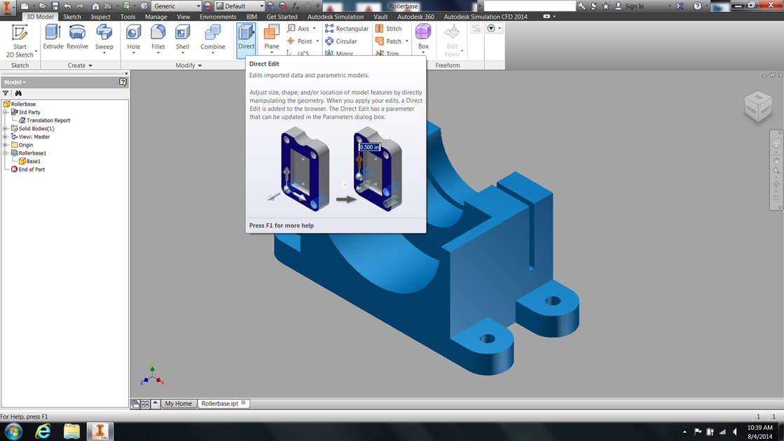 Autodesk® Inventor® 2015 – Direct Edit Capabilities