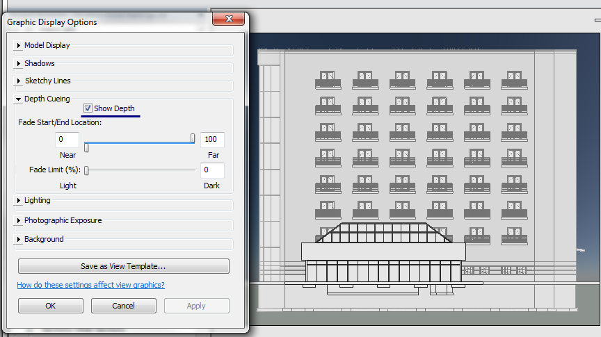 Autodesk® Revit® 2017 Feature enhancement -Depth cueing