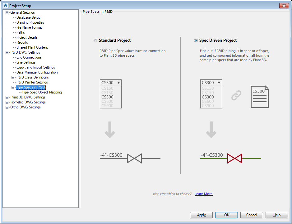 AutoCAD Plant 3D and P&ID 2017.1 and 2018 - Spec Driven P&ID Project