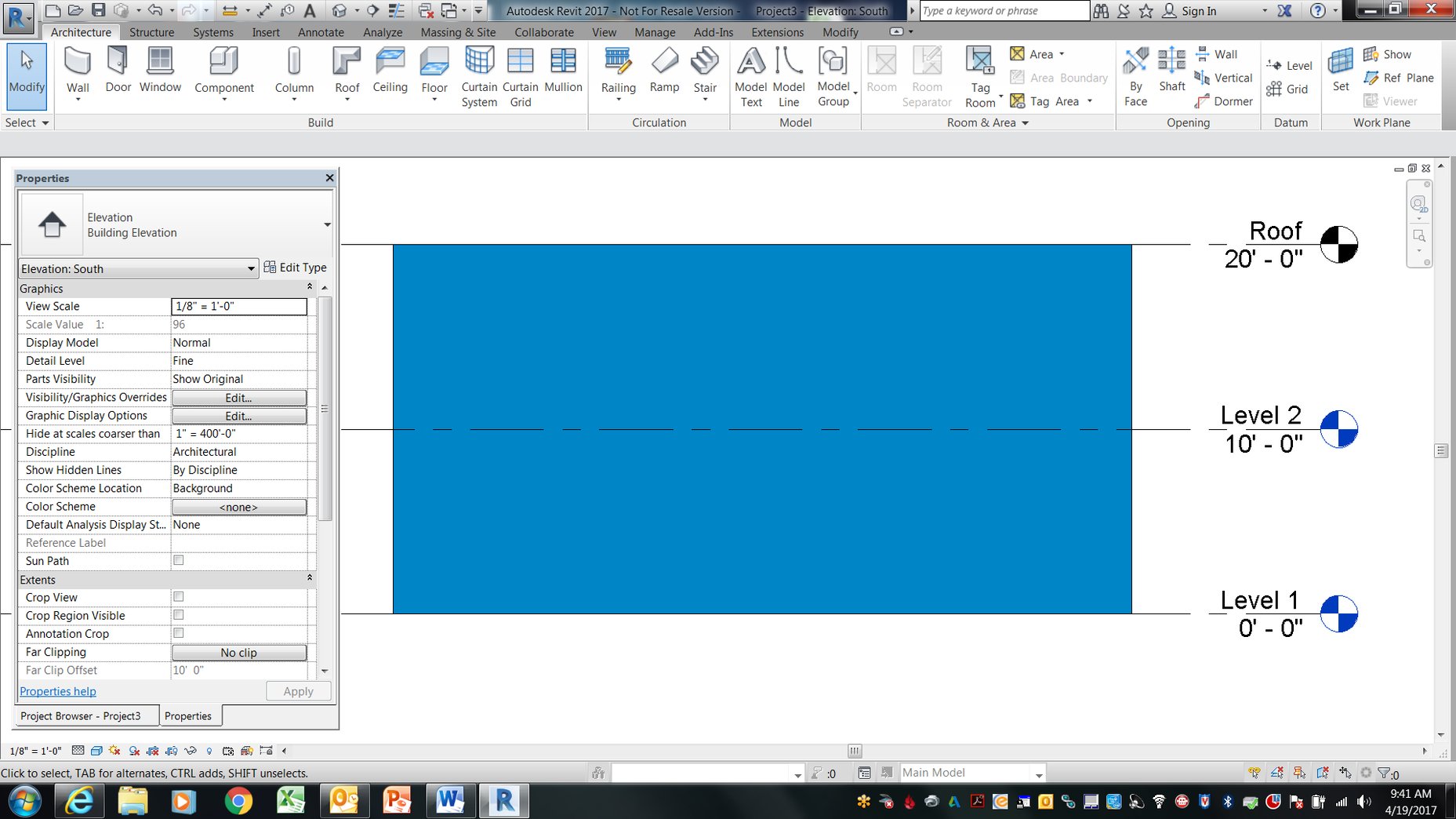 Gable End Curtain Wall with Diagonal Mullions in Revit