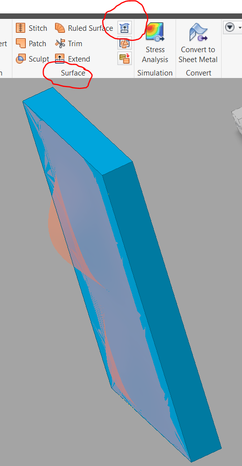 Inventor Tool Tip – Creating a Quick Surface on an Existing Solid Part