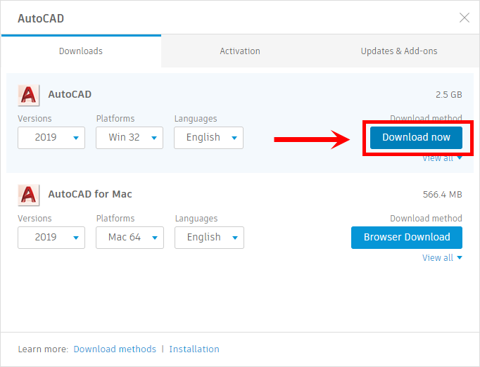 Downloading Your Autodesk Software