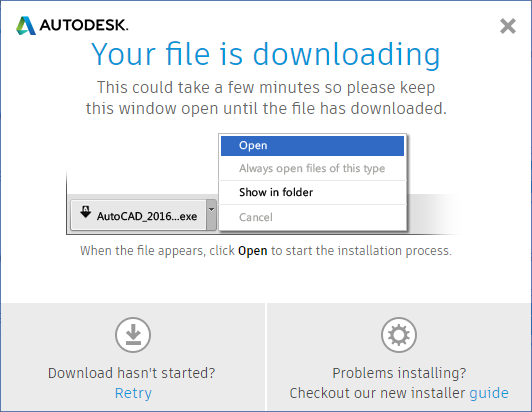 Downloading Your Autodesk Software