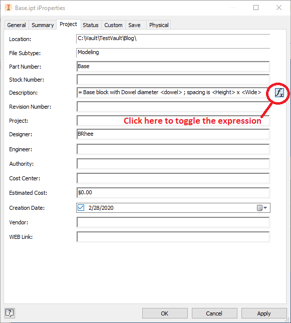 Sharing Parameters in Inventor