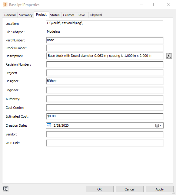 Sharing Parameters in Inventor