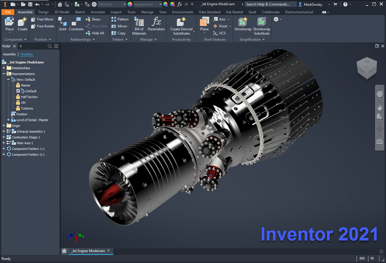 Inventor 2021 – Dark Mode