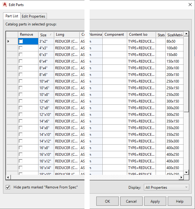 AutoCAD Plant 3D: Custom Spec Property & Project Property Definitions