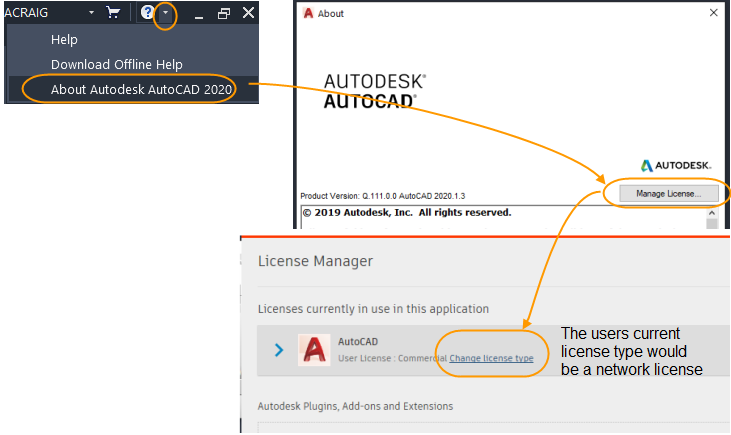 Switching a License from Network to Single User