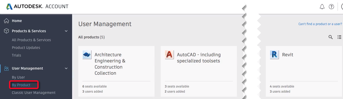 Autodesk Account User Management
