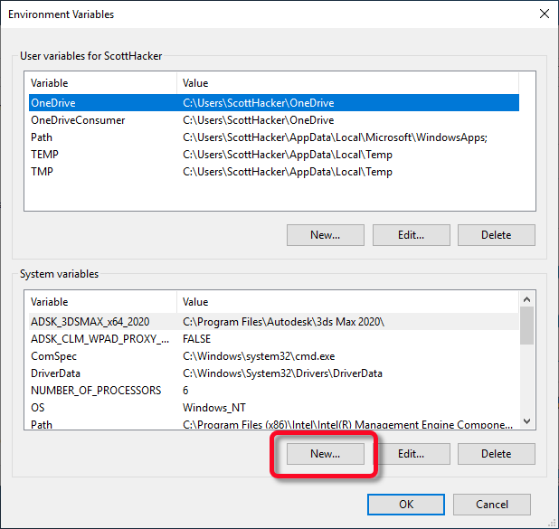 Set ADSKFLEX Variable