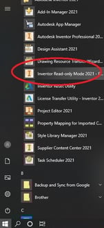 Inventor Read Only