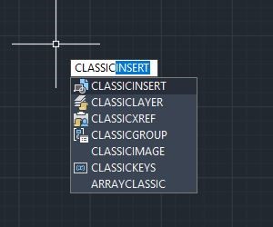 AutoCAD Classic Commands