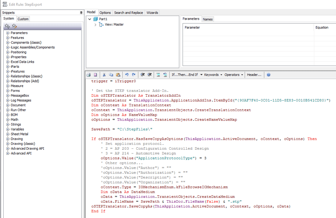 Automate Step File Creation with 10 minutes of iLogic