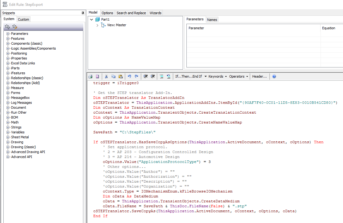 Automate Step File Creation with 10 minutes of iLogic