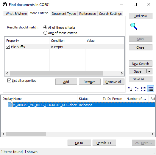 Meridian – Finding All “Empties” in Metadata Property Values