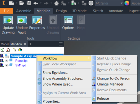 Working with Meridian Add-Ins