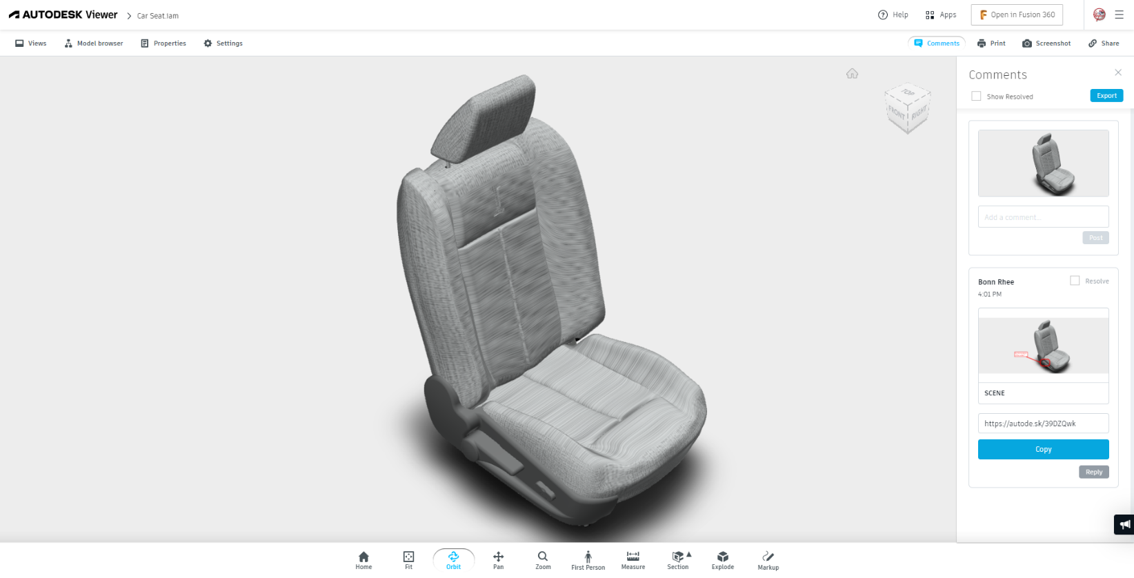 Autodesk Free Cloud CAD Viewer