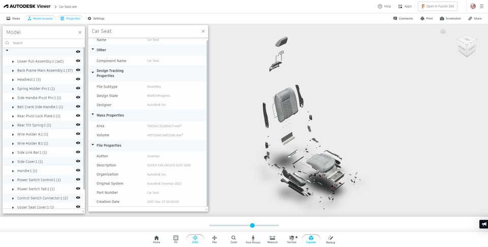 Autodesk Free Cloud CAD Viewer