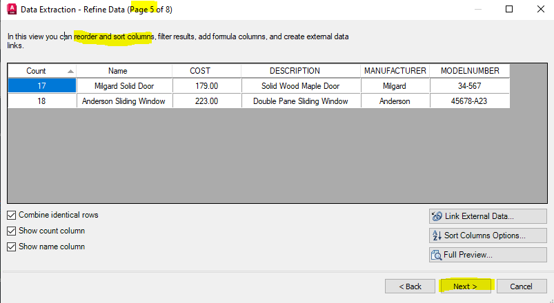 Technical Tooltip – AutoCAD’s “Data Extraction” Command