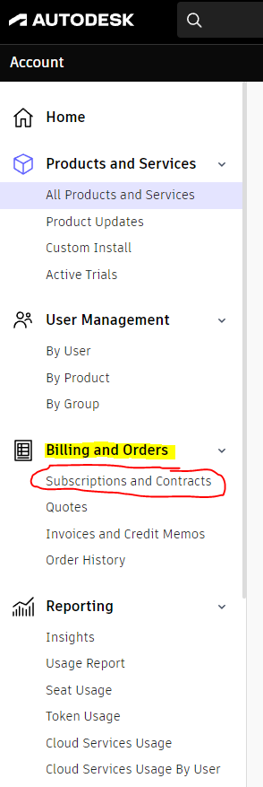 How to Find Your Subscription ID in the Autodesk Account Portal