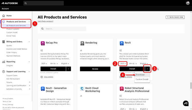 Downloading Your Autodesk Software