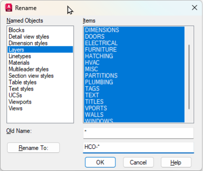 Rename Multiple AutoCAD Layers Without Breaking a Sweat